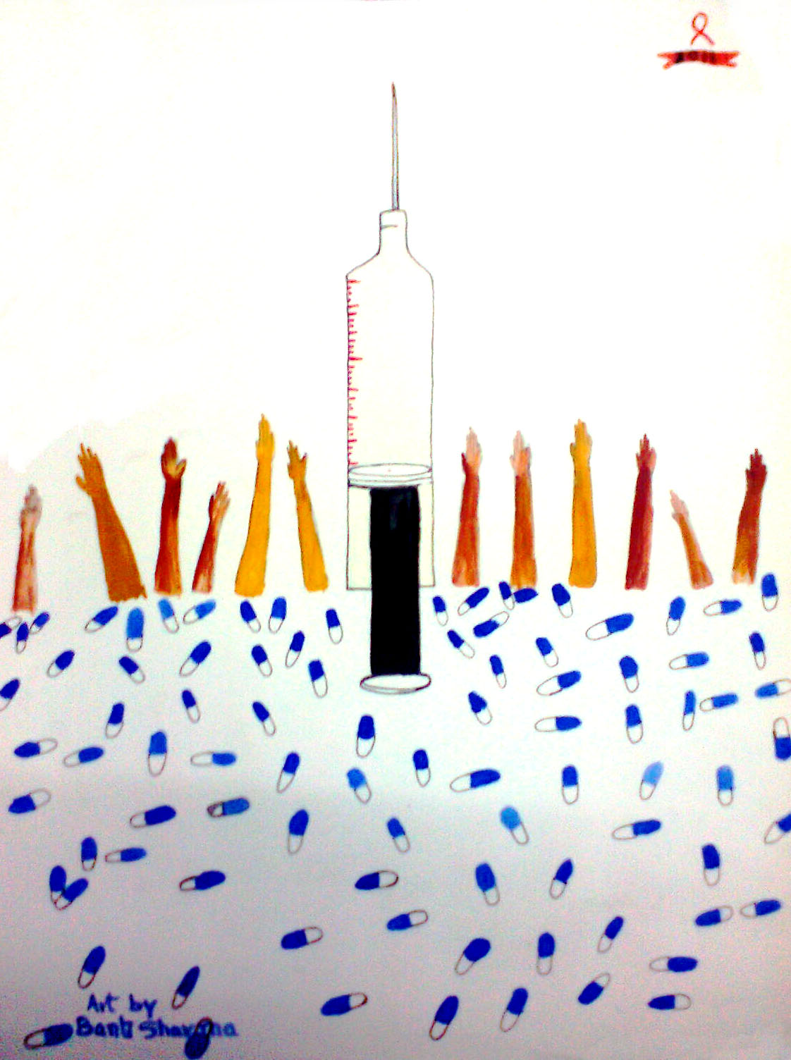 World AIDS Day 2011 ArtWork by Phurailatpam Banti part 4