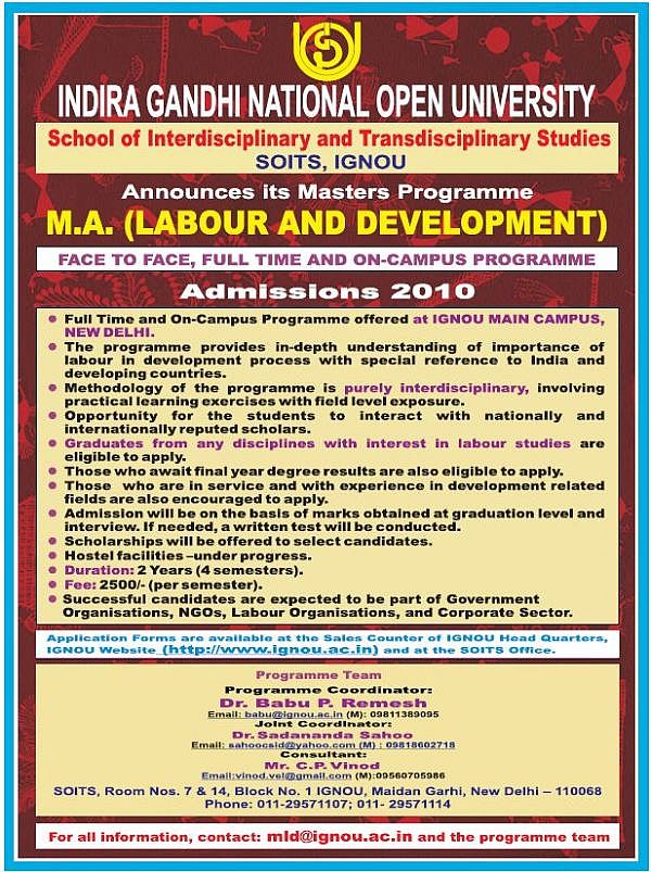 Adm IGNOU 20100609