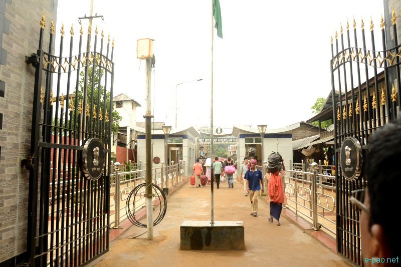 Indo-Myanmar Friendship Gate at Moreh, a border town between India and ...