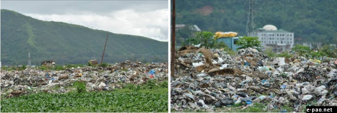 Lamphelpat a neglected wetland in Imphal Manipur