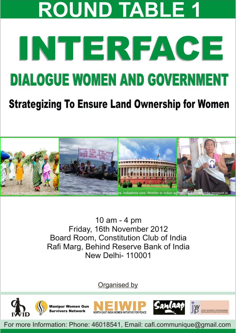Interface Dialogue Women and Government Round Table Conference 20121114